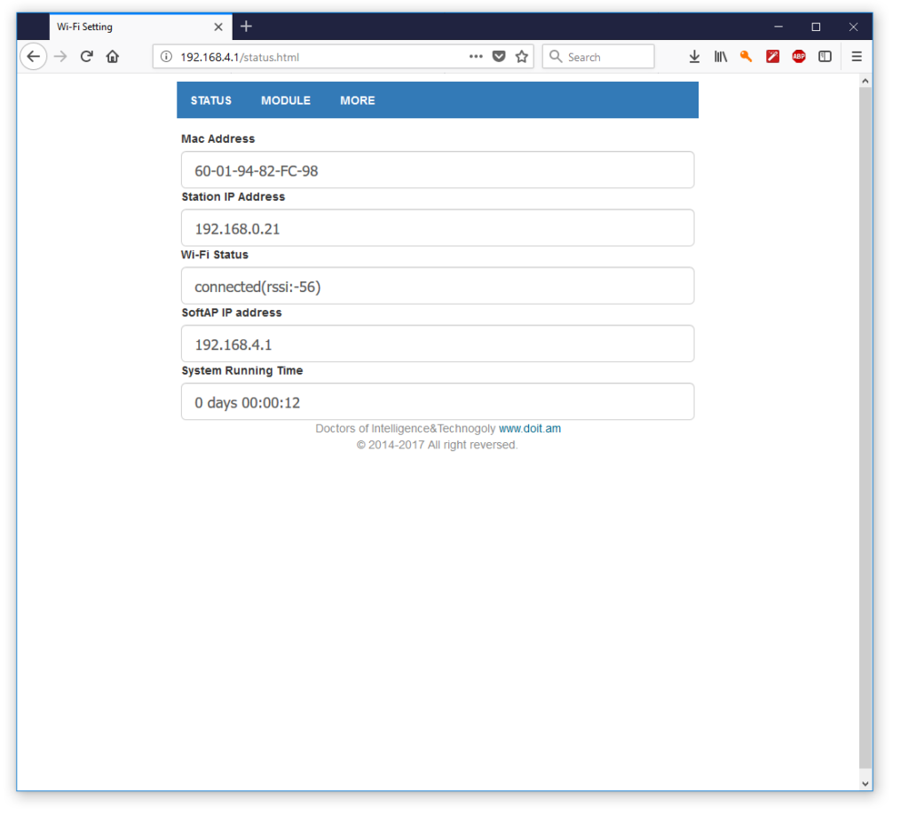 Connect to WiFi – DevDuino